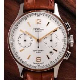 AG38CYM AGENT Strela ag38cym Chronograph STRELA 3133 silber Agent ...